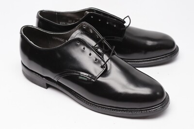 VTG Thorogood USPS Dress Shoes Mens 10 D Black Leather Plain Toe 834 ...