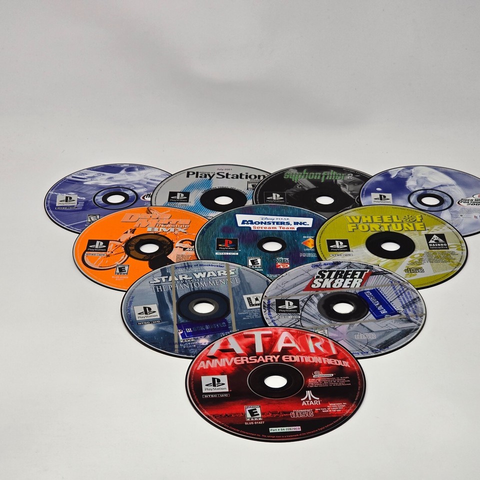 Lot of 100x Loose PlayStation 1 PS1 Discs (UNTESTED) Some will need ...