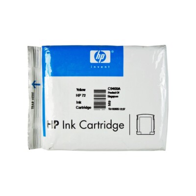Genuine HP 72 Yellow Ink 69ML C9400A T790 T610 T2300 T1120 T1200 T1300 ...
