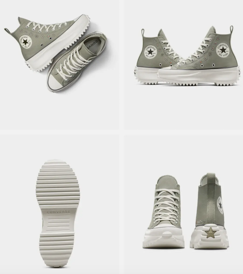 NEW Women's Converse Run Star Hike Utility Twist Shoes A08193C Boots ...