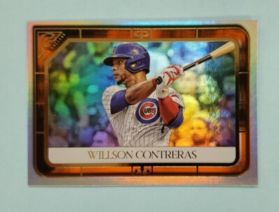 2021 Topps Gallery Wilson Contreras Orange Foil #100 Card /25 | eBay