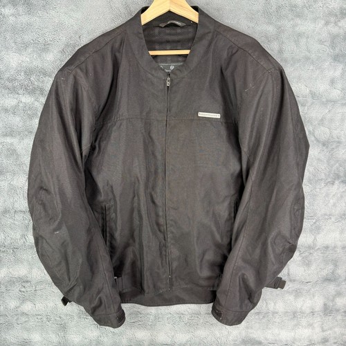 Fieldsheer Motorcycle Jacket Size Large Padded Black Mesh Armor | eBay