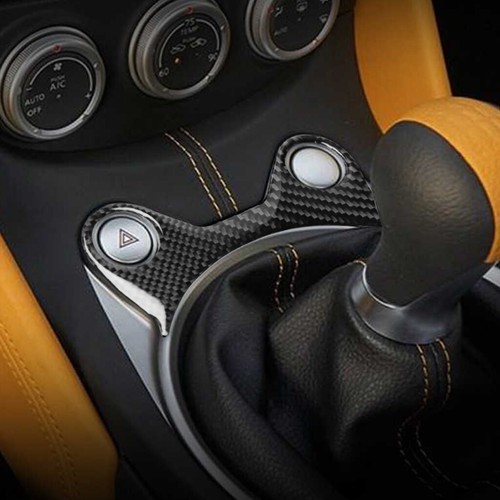Carbon Fiber Manual Gear Shift Panel Cover Trim For Nissan 370Z 2009 ...