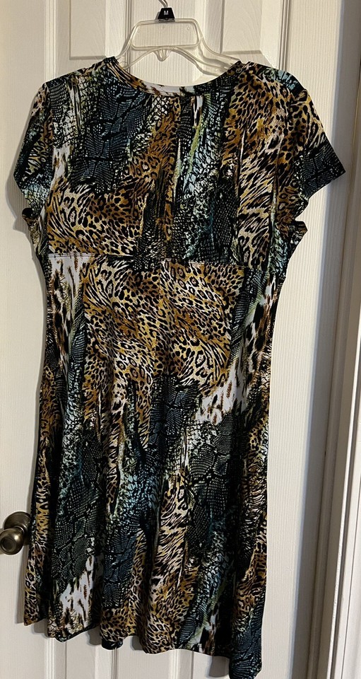 Women's Dress Zemmie for Nina Leonard XL 95% polyester 5% spandex ...