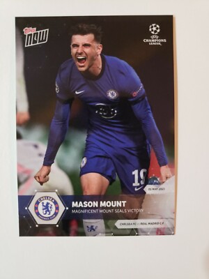 Mason Mount UCL Topps Now 2021 Card #74 UEFA Champions League Chelsea ...