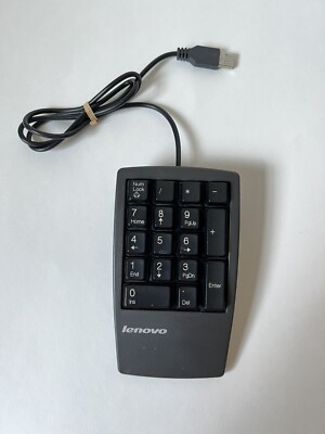 Lenovo Wired External USB Numeric Number Pad Keyboard Keypad Model KU ...