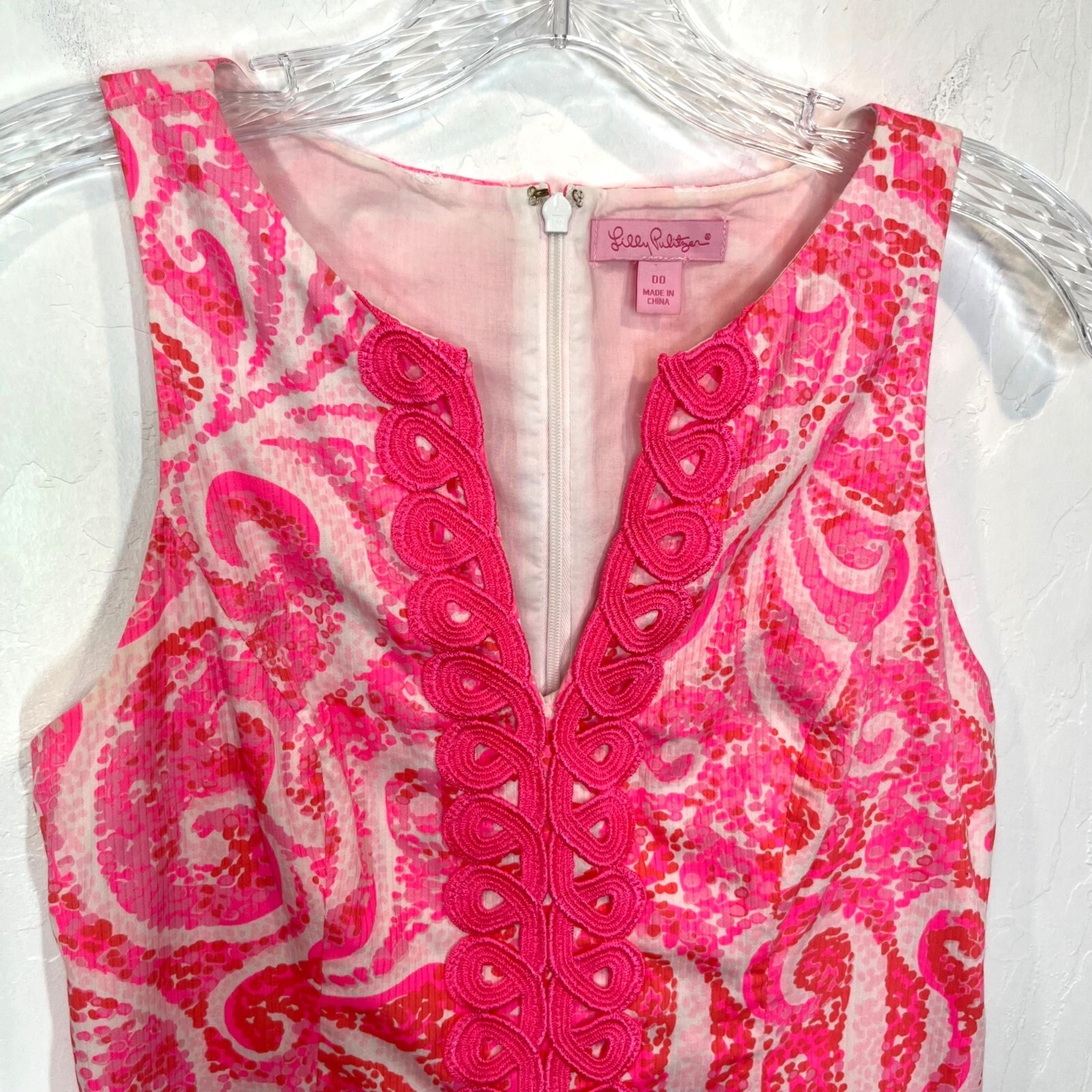 Lilly Pulitzer Ryder Shift Pink Pout Dress Size 00 Sh… - Gem