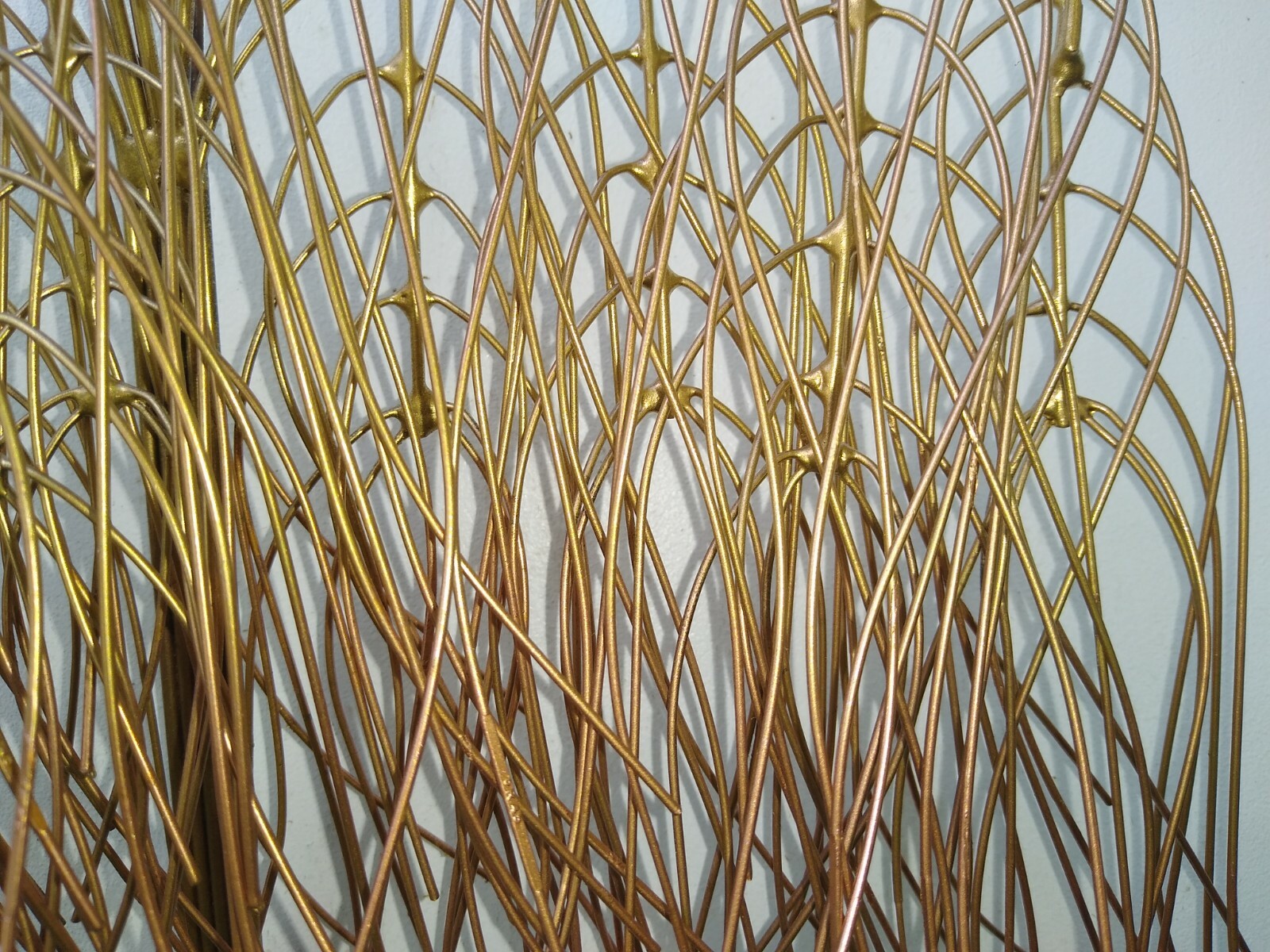 The Seedling Copper and Brass Baby Willow Tree Metal Wall Hanging Art ...