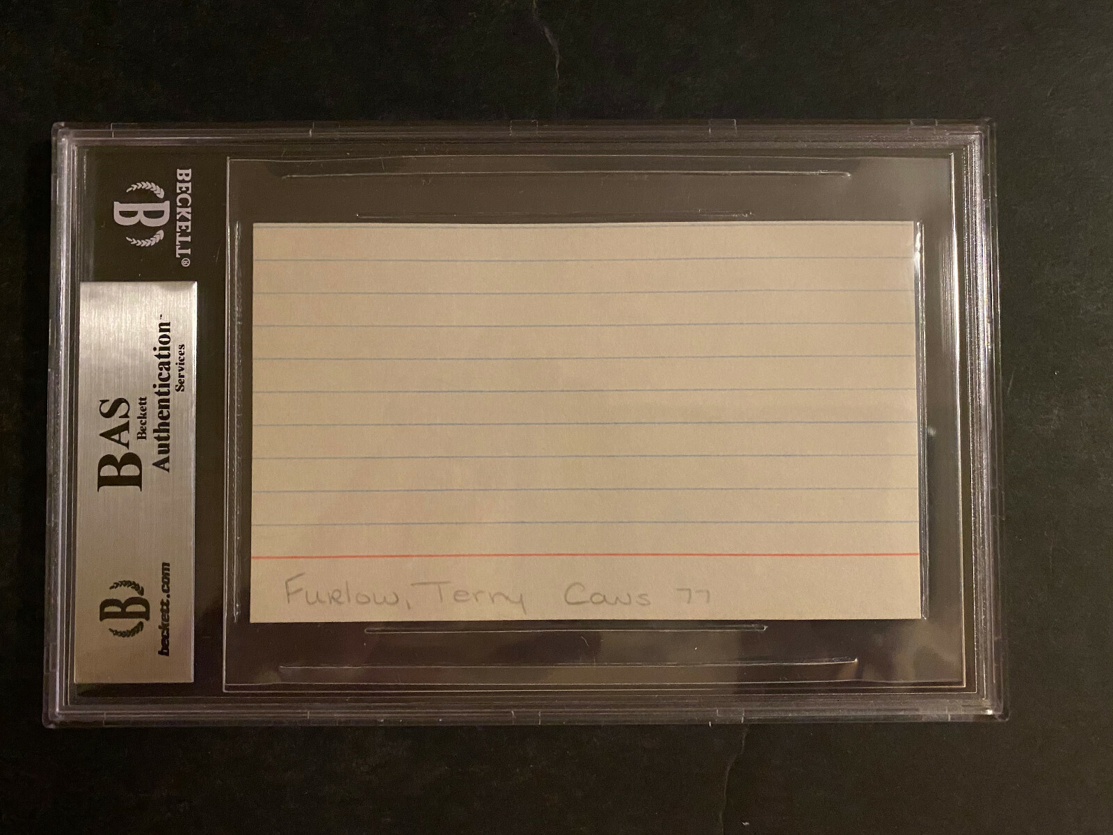 EXTREMELY RARE Terry Furlow Signed Index Card AUTOGRAPH D.1980 NBA ...