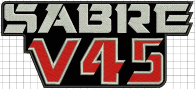 HONDA V45 SABRE V4 embroidered 11"x5" back patch .. biker, leather ...