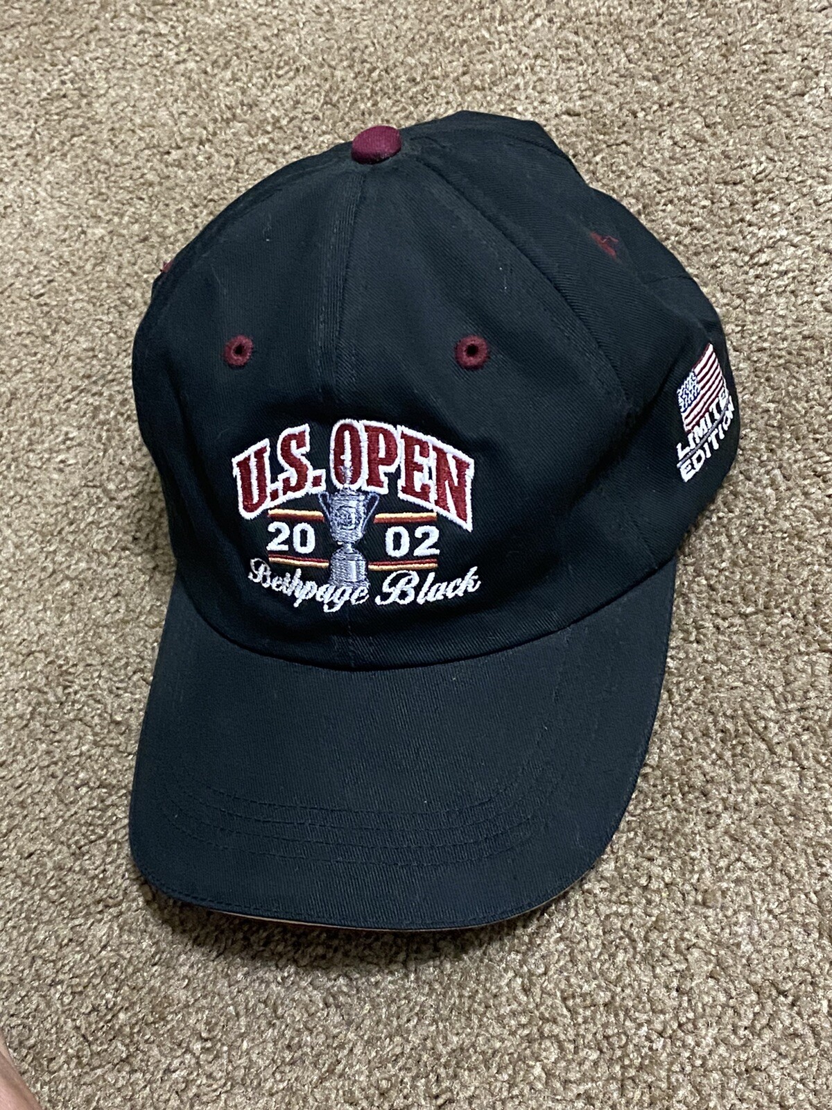 VINTAGE 2002 US Open Golf Tournament Hat Cap Bethpage… - Gem