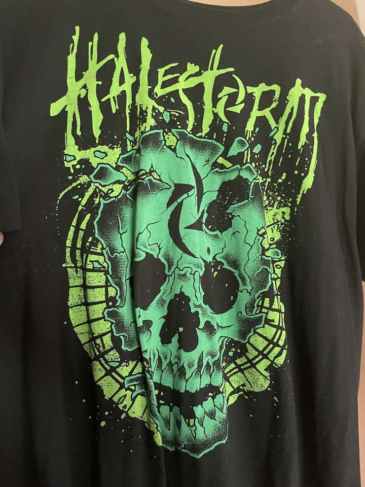 Halestorm Band Tour Rock Short Sleeve T-Shirt Men Women Cotton Tee ...