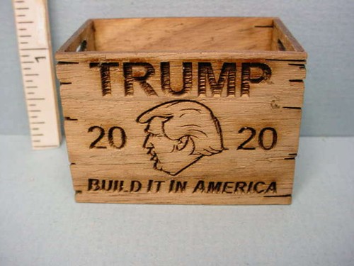 Miniature Tall Assembled Crate "TRUMP 2020" Build it in America | eBay