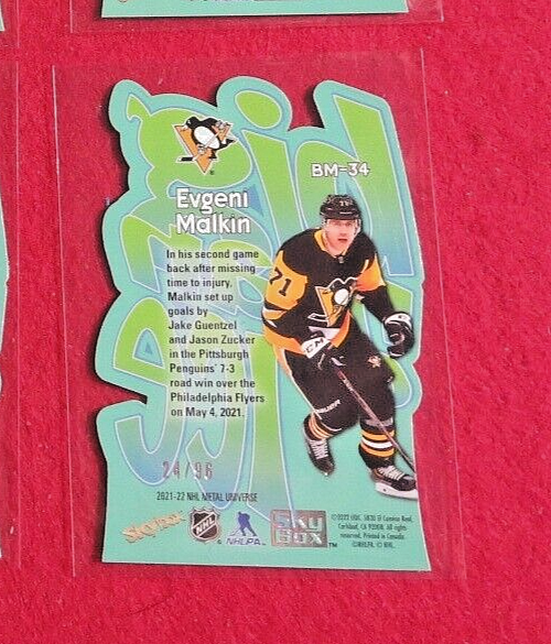2021-22 Skybox Metal Universe - Big Man on Ice GOLD #BM-34 Evgeni ...
