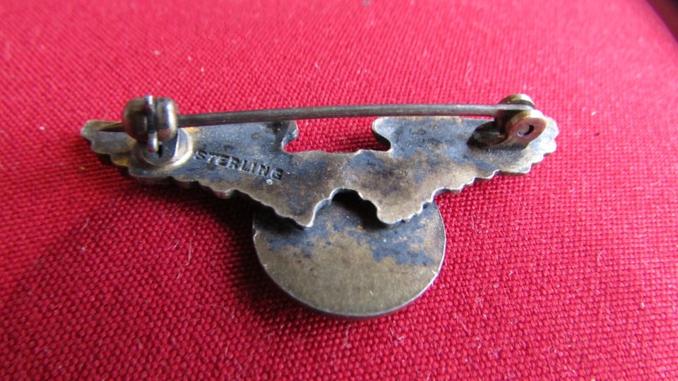 Shaw Field SC Sterling Silver WWII Army Air Corps Eagle Wings Pin ...