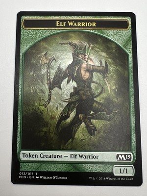 Elf Warrior Token 13/17 2019 M19 MTG Magic The Gathering NM | eBay