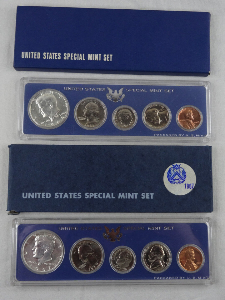 1965 1966 1967 SMS US Mint Sets Special Mint Sets 15 Coins OGP | eBay