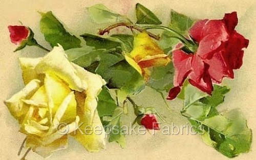 Vintage Yellow Red Roses Quilt Block Multi Sizes Free Shipping | eBay