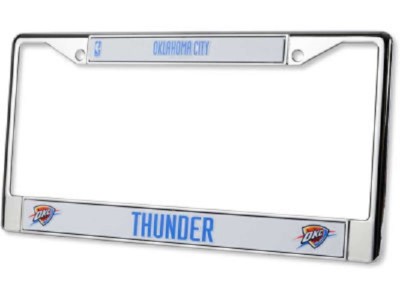 Oklahoma City Thunder OKC NBA Basketball Chrome Auto Car License Plate ...