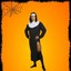 Male Nun Mens Halloween Fancy Dress + Cross Outfit Religious Church ...