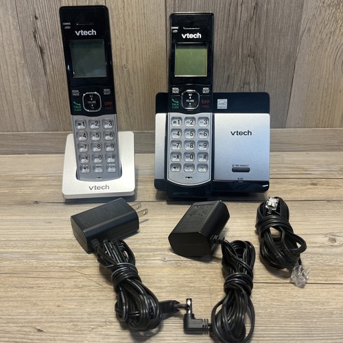 VTech - CS5119-2 DECT 6.0 Expandable Cordless Phone System - Gray/Black ...