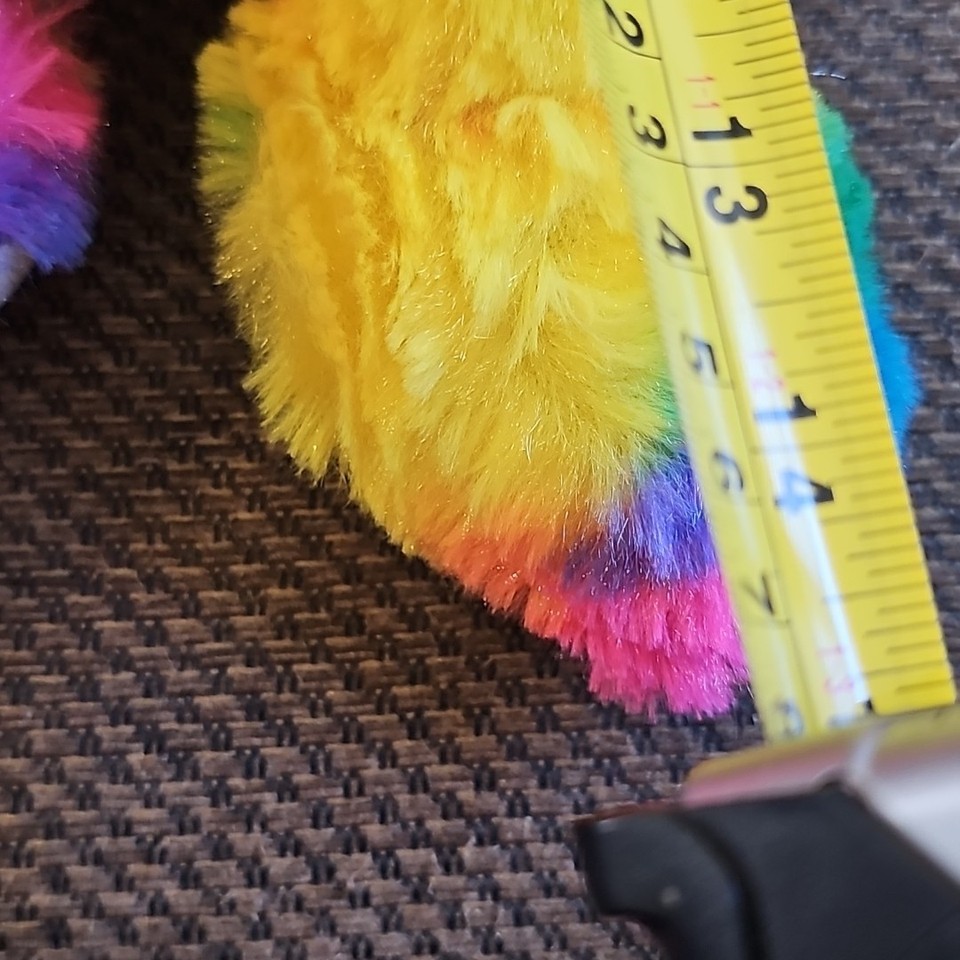 Kings Island 12" Rainbow Crush Teddy Bear Plush Fiesta Roy Stuffed ...