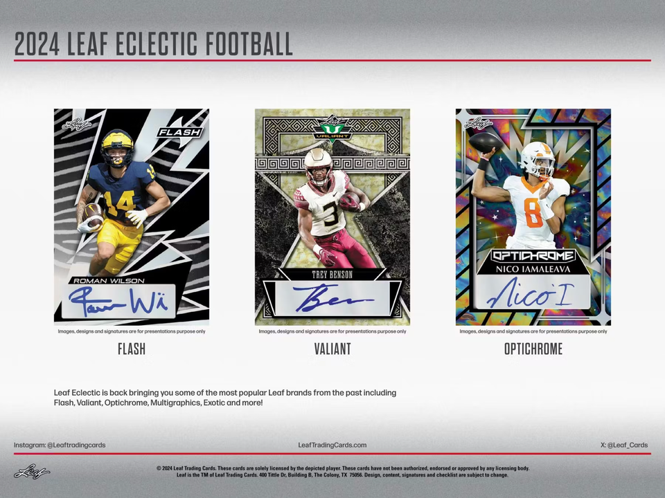 2024 LEAF ECLECTIC NFL FOOTBALL JUMBO BOX - BRAND NEW - FREE SHIPPING 🔥 ...