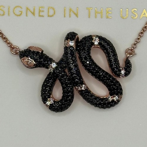 Bomb Party untamed Hiss of Darkness Snake Rose Gold necklace | eBay