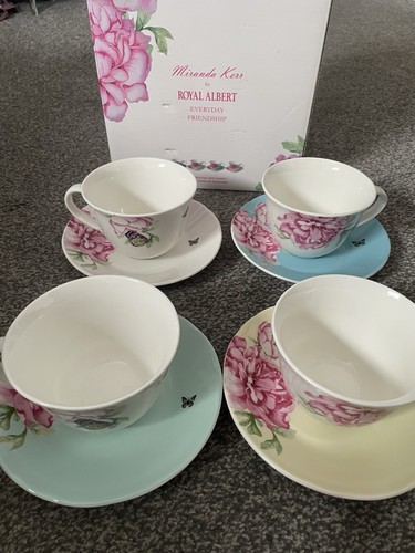 Miranda Kerr Royal Albert Everyday Friendship - 4 x Tea Cup & Saucer ...