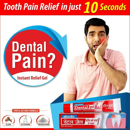 Orasore Dental Tooth Pain Relief Gel (Pack Of 3) | eBay