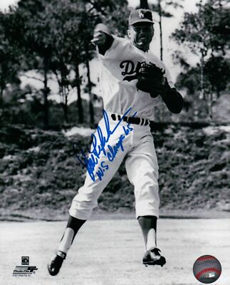 Jim Lefebvre Signed 8X10 Photo "WS Champs 65" Autograph Dodgers B/W ...