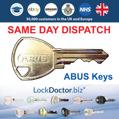 ABUS 65 Series Padlock Replacement Keys (Keyed Alike Padlocks) Same Day ...