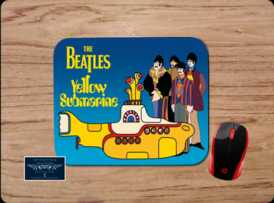 THE BEATLES YELLOW SUBMARINE INSPIRED CUSTOM MOUSE PAD DESK MAT SCHOOL ...