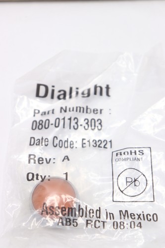 Dialight LENS Indicator Cap Amber Polycarbonate 080-0113-303 | eBay