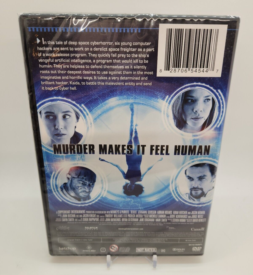 Debug (DVD, 2015) Sci-fi/Horror Jeananne Goossen, Jason Momoa, BRAND ...