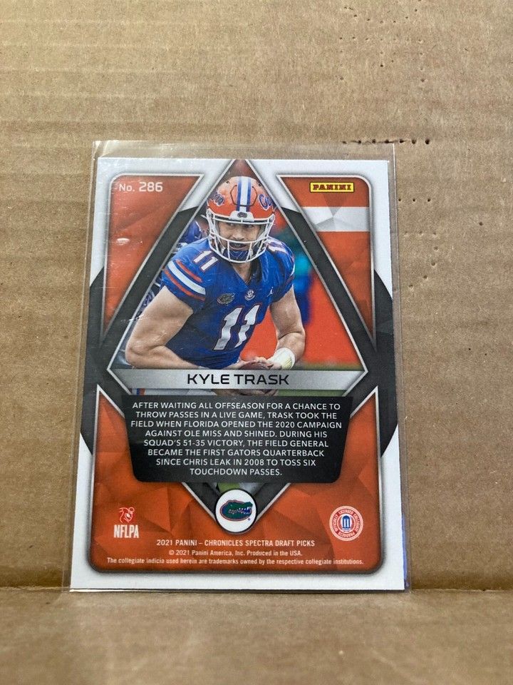 KYLE TRASK 2021 PANINI CHRONICLES SPECTRA DRAFT PICKS ROOKIE RC #286 | eBay