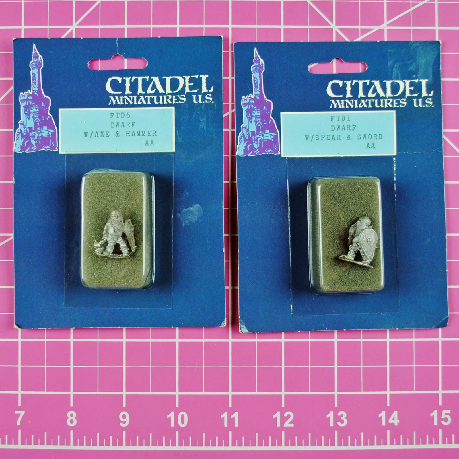 Citadel Fantasy Tribe Dwarfs (2 Packs!) Metal - OOP Vintage Warhammer ...