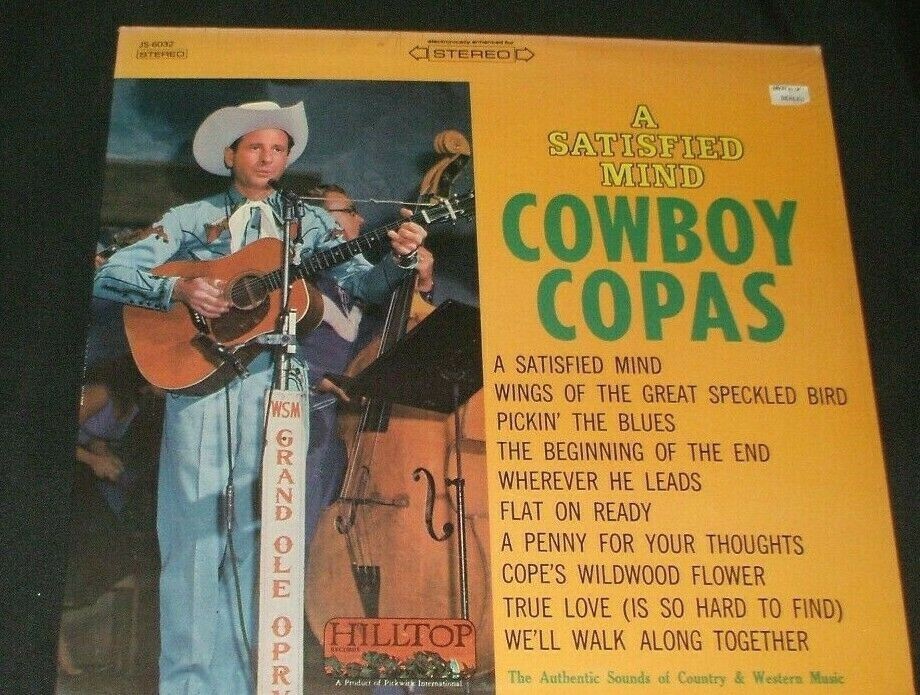 COWBOY COPAS A Satisfied Mind LP NEW STILL SEALED ORIGINAL 1966 STEREO ...