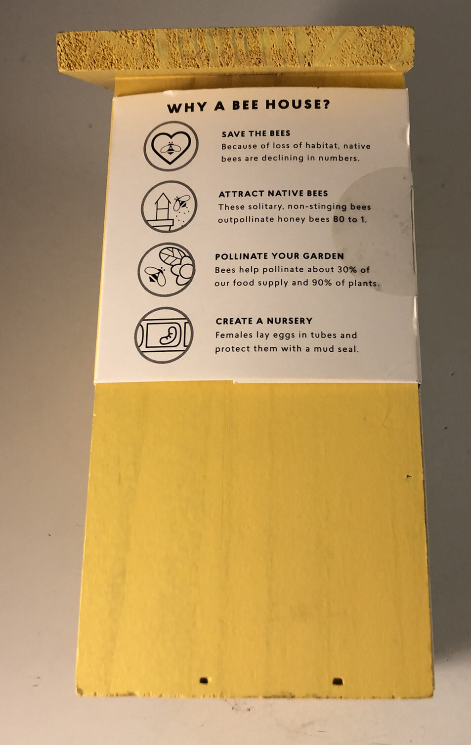 BAMBECO 8" Tower Bee House Yellow Nursery | eBay