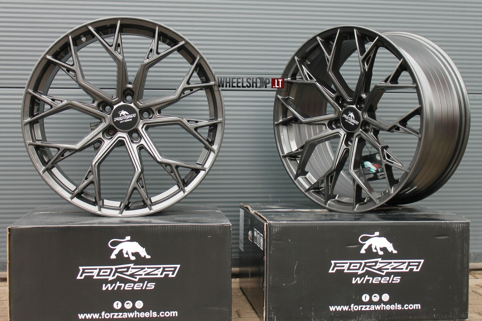 NEW 4 x 20 inch alloy wheels 5x112 Forzza Titan Grey 9J+10,5J R20 ...
