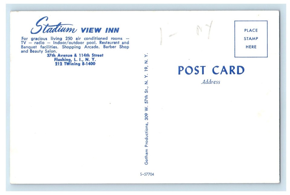 c1950's Stadium View Inn Flushing Danny's Hide A-Way Long Island NY ...