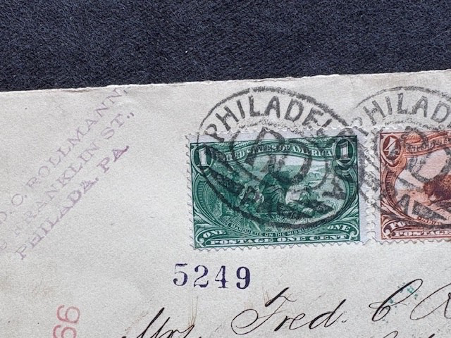 Scott # 285, 287 1898 Trans-Mississippi Issue U.S. Postage Stamps on 1899 cover | eBay