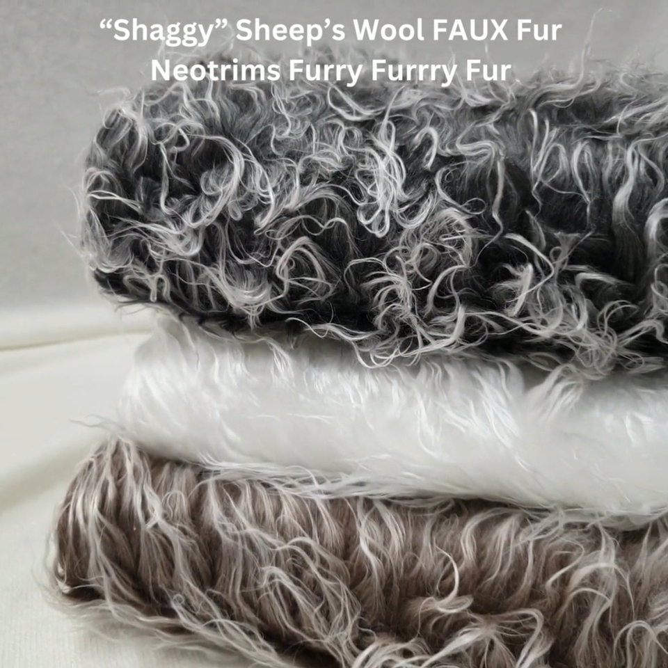 Faux Fur Fabric Material,Furry Fake Fur,Long Hair Pile,Solid & Two Tone ...