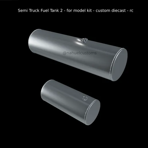 1/25 resin 3d printed semi truck generic fuel tanks by Nahuel Customs 2 ...