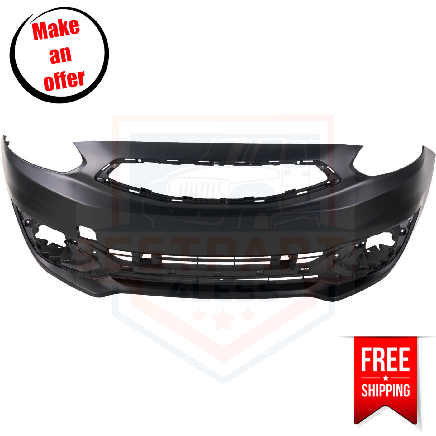 Front Bumper Cover 6400G519 6400G519 Primed for 2017-2020 Mitsubishi ...