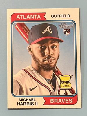2023 Topps Heritage Michael Harris II Rookie Card #30 Atlanta Braves RC ...