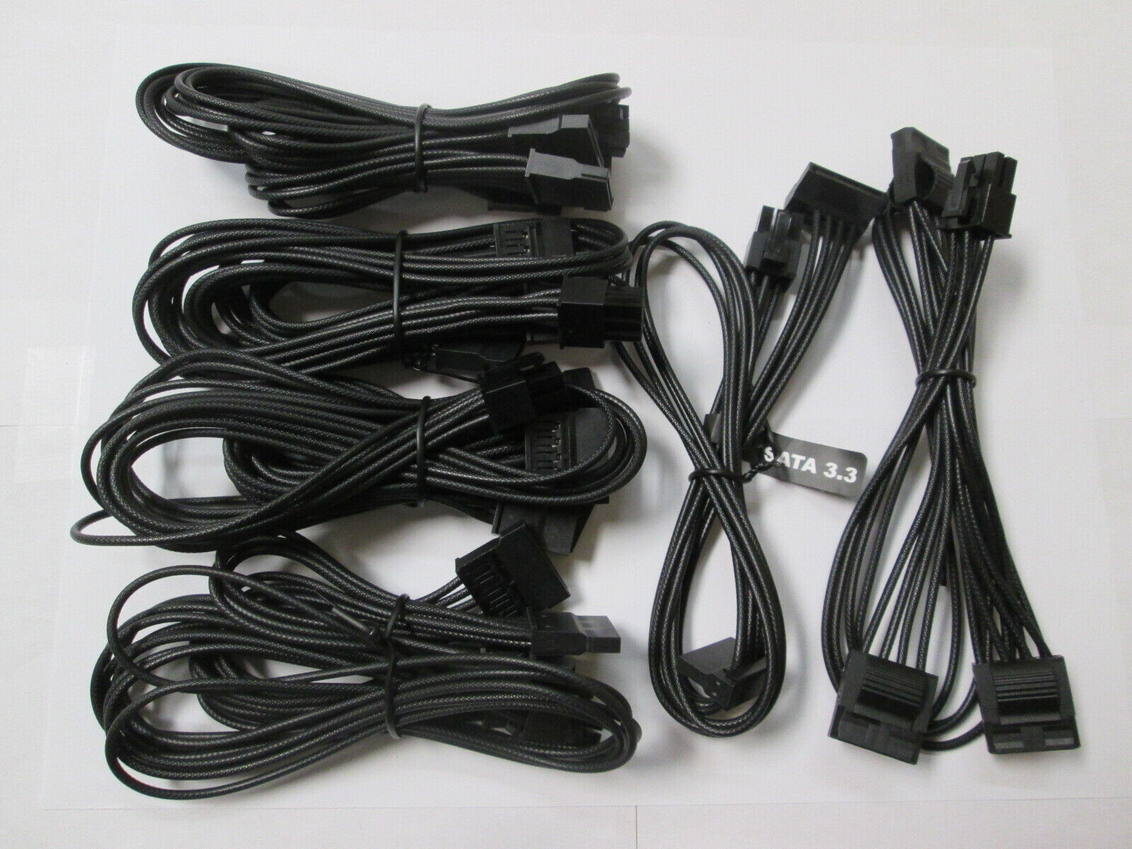 Seasonic Modular Sleeved Sata and Molex Power Cables #2 NEW! | eBay