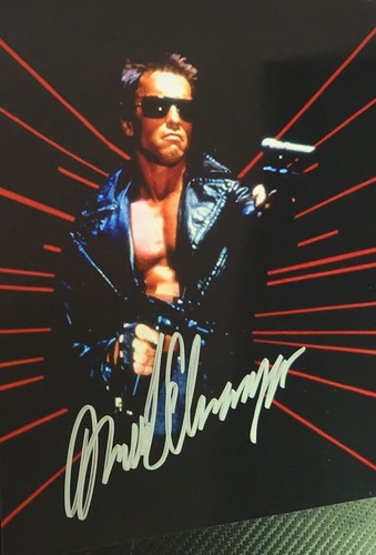 Arnold Schwarzenegger Terminator Signed 8x10 COA Autograph Photograph ...