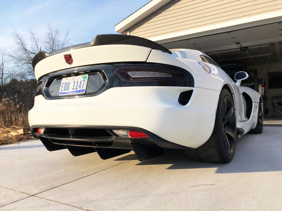 2013-2017 Dodge Viper ACR Style Diffuser Blade Kit GT GTS SRT TA Gen5 ...