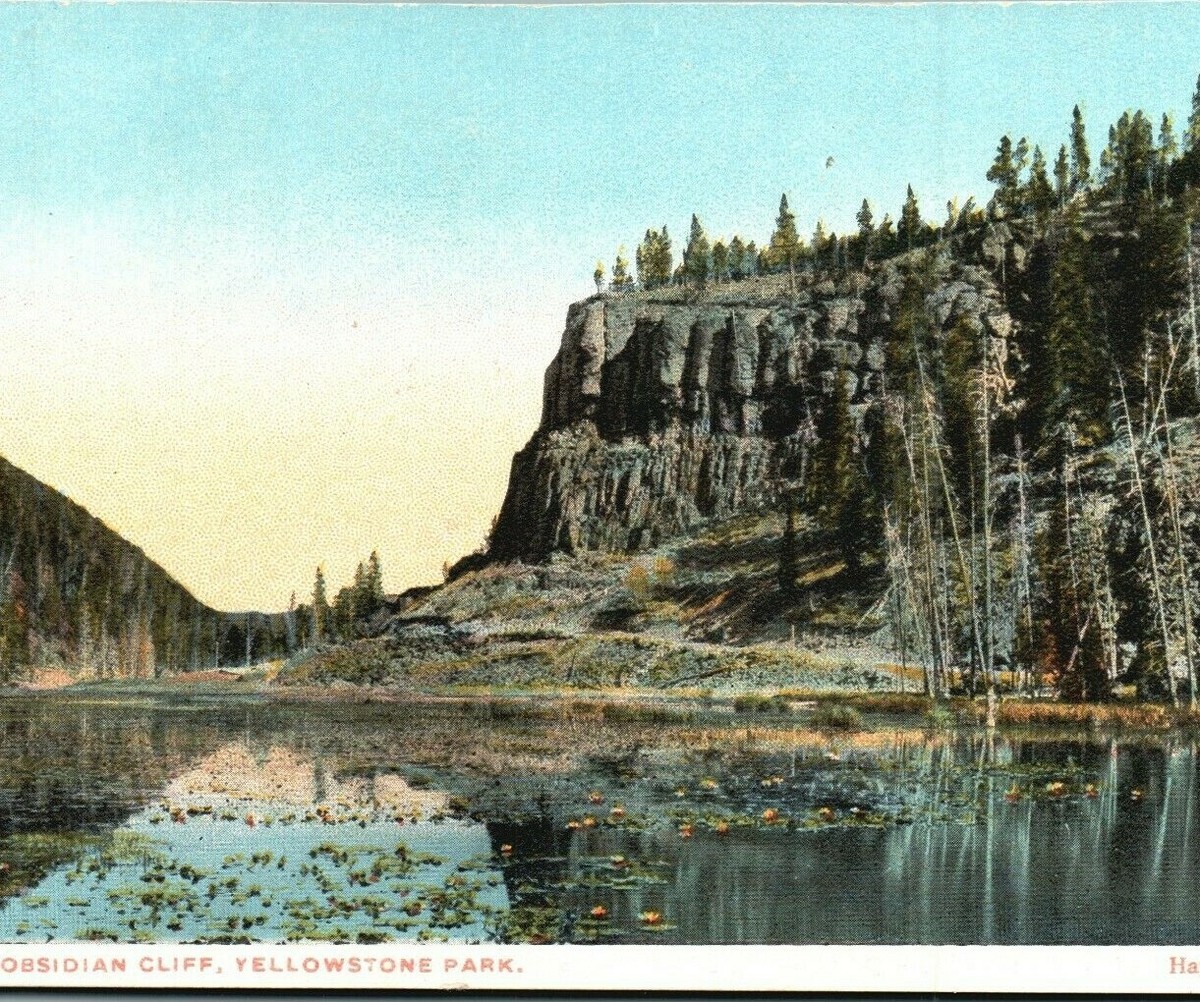 Obsidian Yellowstone Park Map 17 Yellowstone National Park Road High